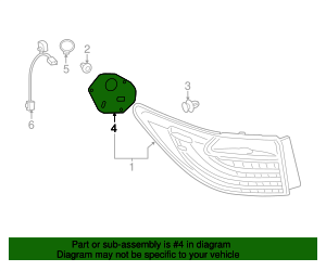 2013-2018 Lexus Tail Light Housing Seal 81554-33640 | AutoNationParts.com