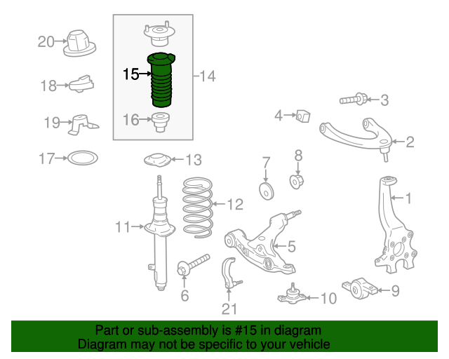 48157-24020 - Coil Spring Insulator 2015-2024 Lexus | AutoNationParts.com
