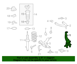 43201-30040 - Steering Knuckle 2013-2024 Lexus | AutoNationParts.com
