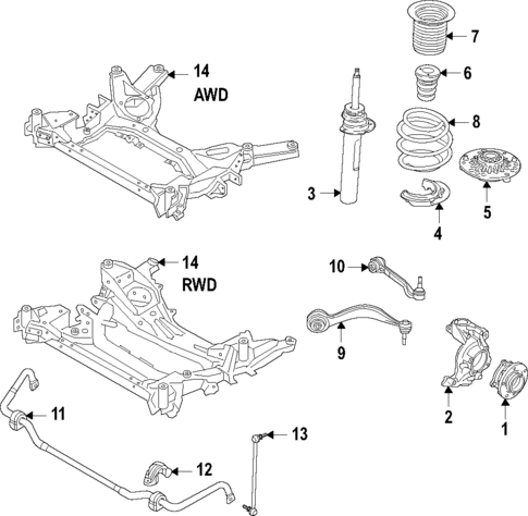 Front Suspension for 2021 BMW M340i xDrive | BMW OEM Parts