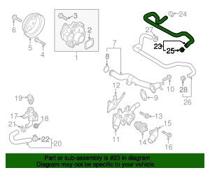2013-2014 Mazda CX-5 HVAC Heater Hose KD33-61-24Y | AutoNationParts.com