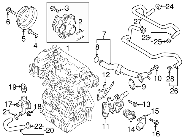 2013-2014 Mazda CX-5 HVAC Heater Hose KD33-61-24Y | AutoNationParts.com
