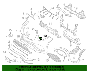 166-885-71-00-9999 - Tow Eye Cap 2017-2019 Mercedes-Benz GLS 63 AMG ...