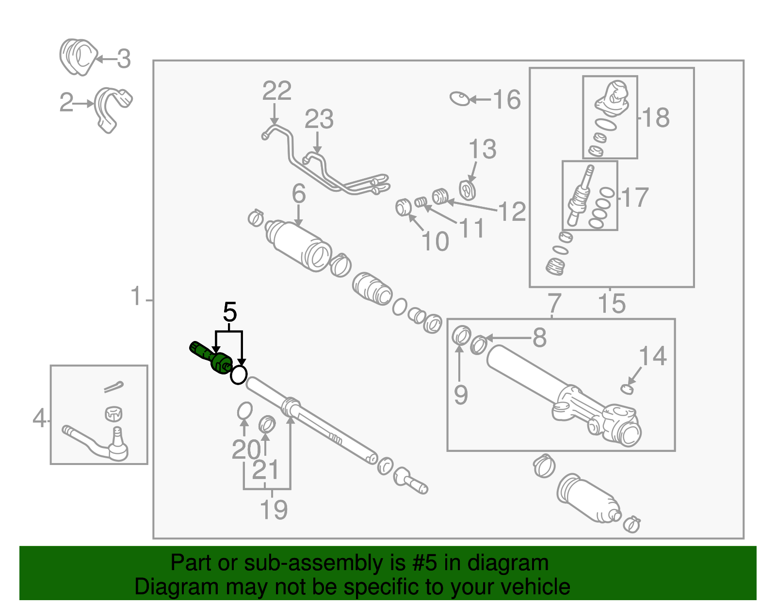 1995-2004 Toyota Steering Tie Rod End 45503-39075 | Toyota Parts Center