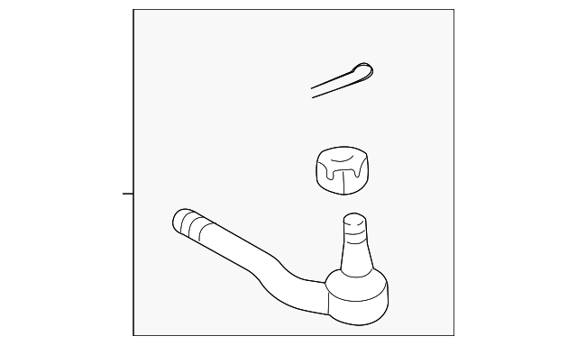 1995-2004 Toyota Tacoma Steering Tie Rod End (Left) 45047-39175 ...