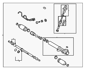 Genuine Toyota Steering Gear/Rack and Pinion Assembly part# 44250-35042 ...