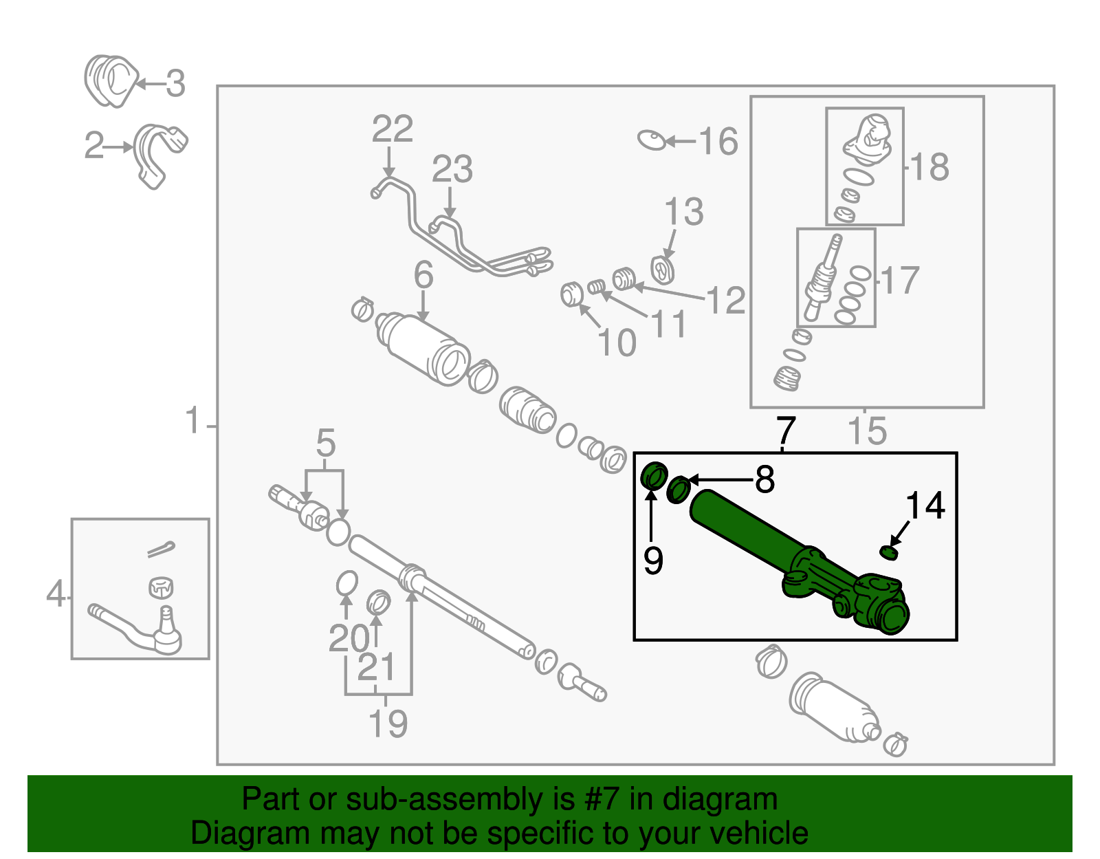 1995-2004 Toyota Steering Gear Housing 44203-35040 | Retail Performance ...