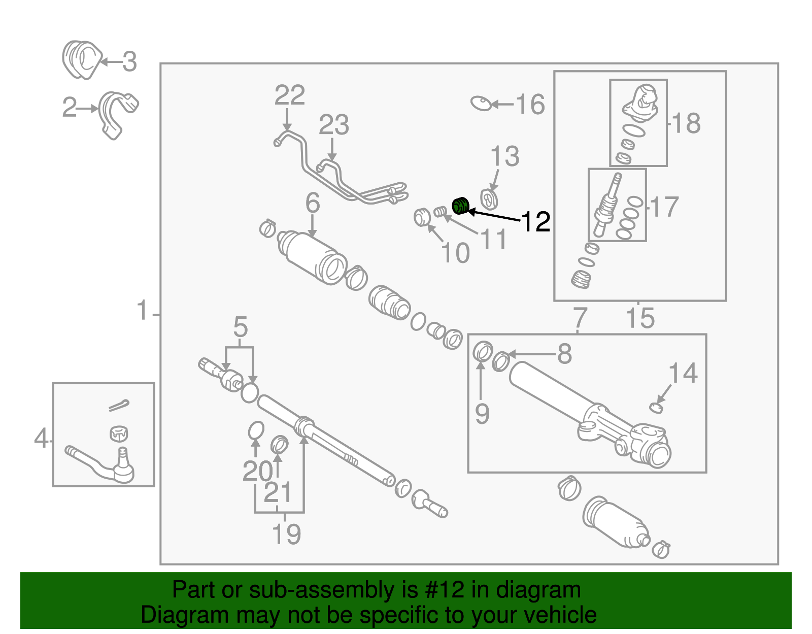 2001-2004 Toyota Cap, Steering Rack Guide Spring 45524-37010 | OEM ...