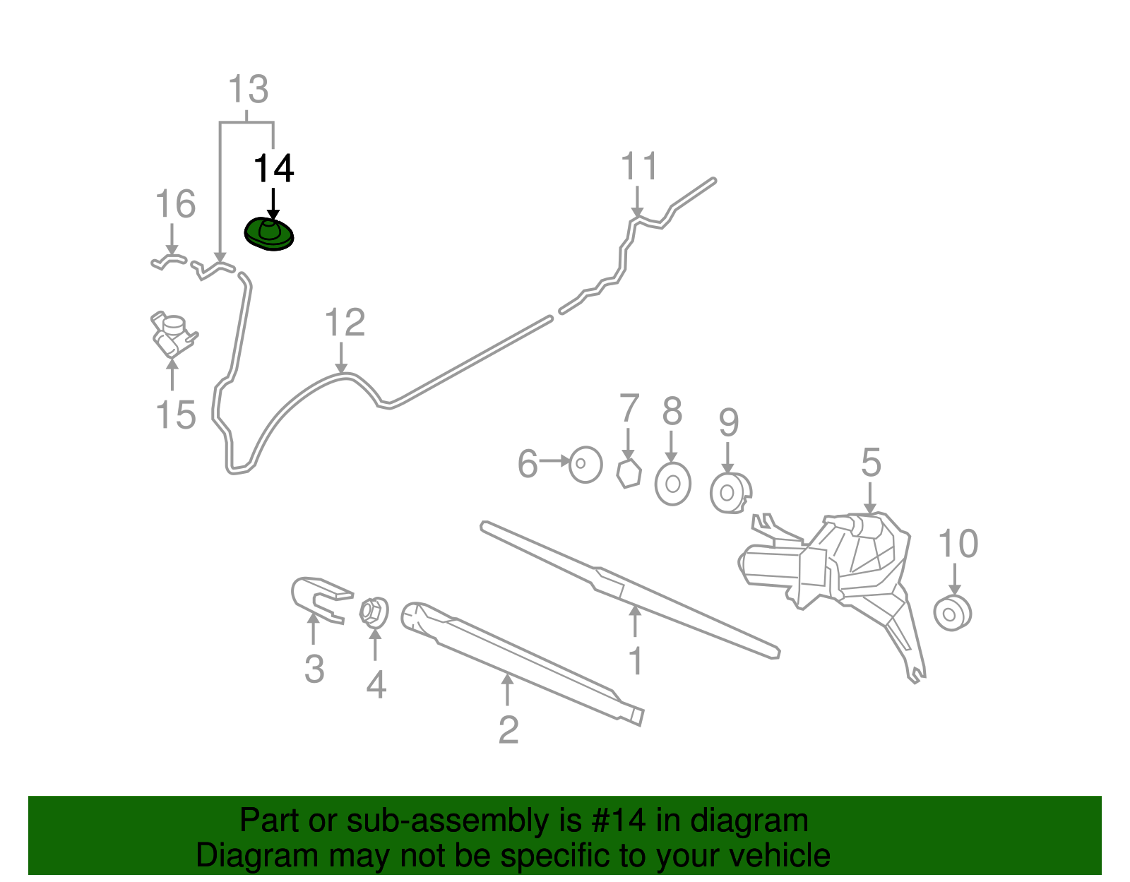 Hyundai - 98940-27200 - Washer Hose Grommet - 2003-2012 Hyundai | OEM ...