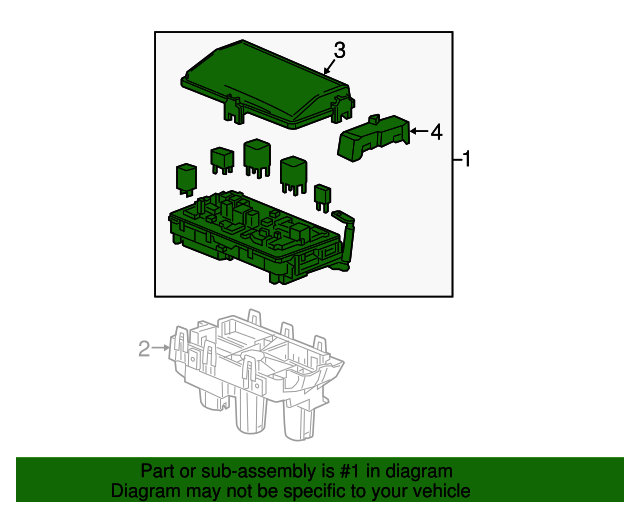 2022 GM Engine Wiring Harness Junction Block 85118700 | GMPartsDirect.com