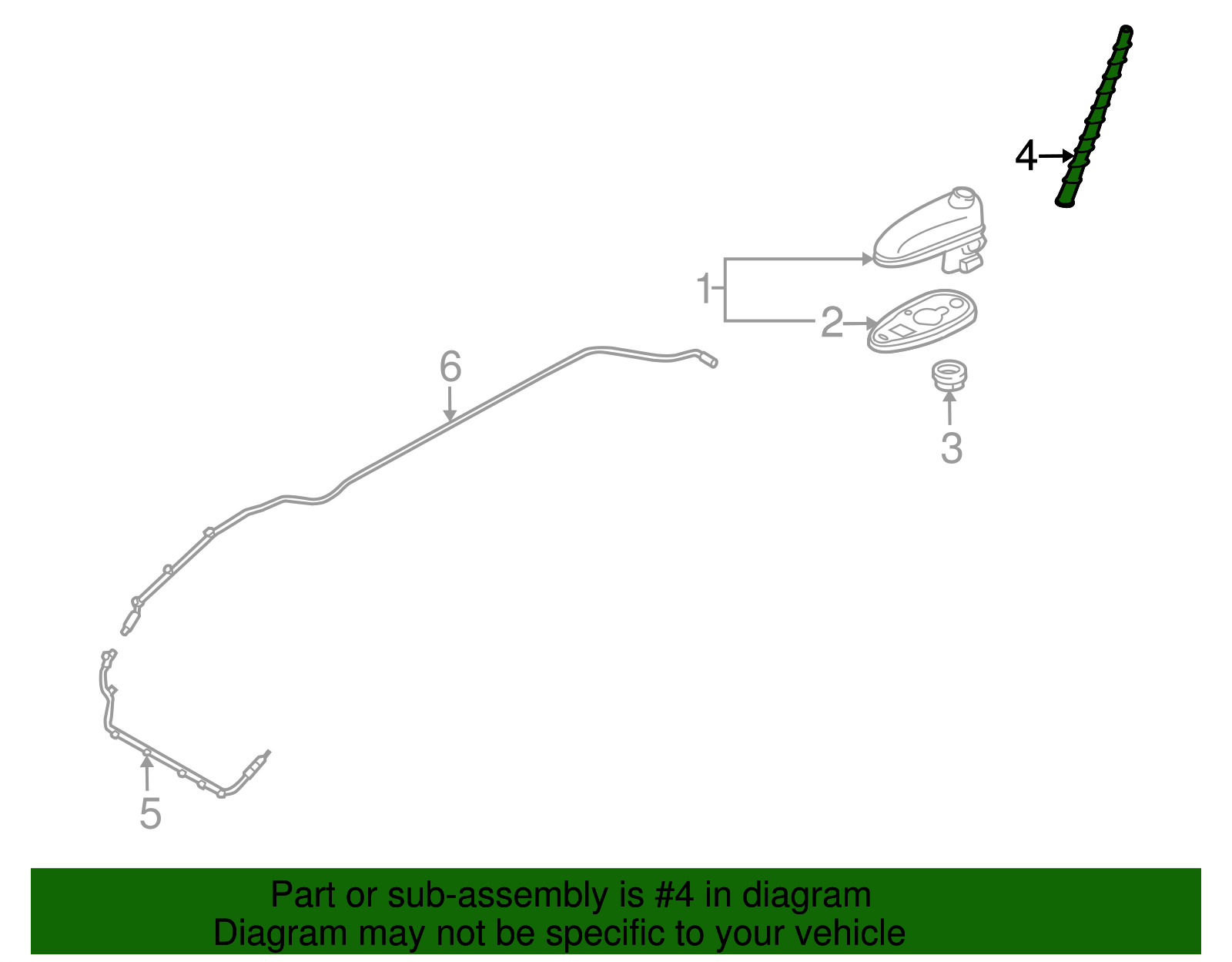 96215-2J100 - Radio Antenna Mast 2009-2021 Hyundai | AutoNation Parts