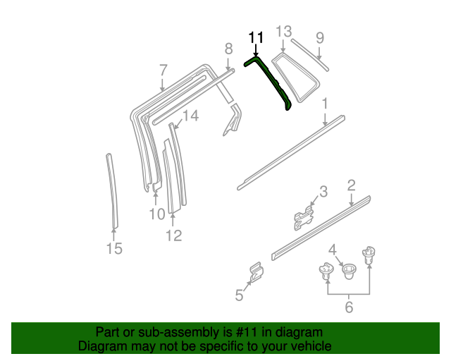 Genuine BMW 51-34-8-225-563 | Cover Molding Sealer | FREE Shipping on ...