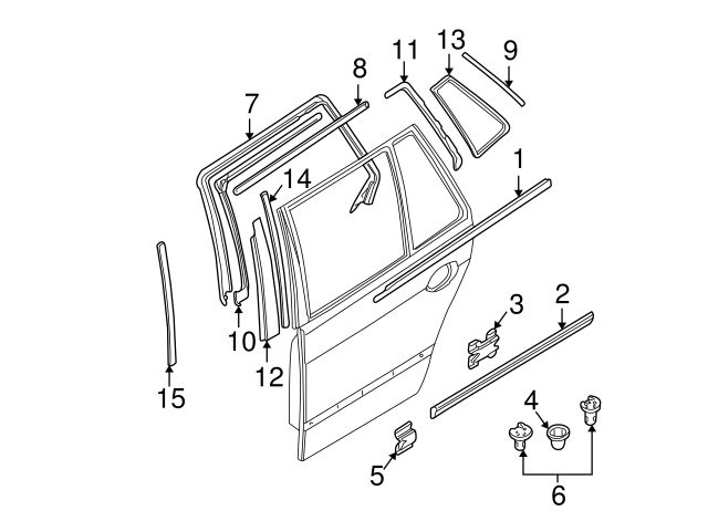 51-34-8-190-650 - Window Frame - 1999-2003 BMW | BMWPartsHub