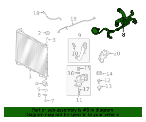 2013-2022 Land Rover Upper Hose LR034637 | OEM Parts Online