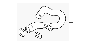 2013-2015 Audi RS5 Radiator Coolant Hose 8K0-121-051-D | Genuine Audi Parts