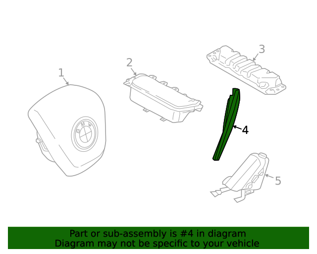 Genuine BMW 72-12-7-455-545 | Side Impact Inflator Module | FREE ...