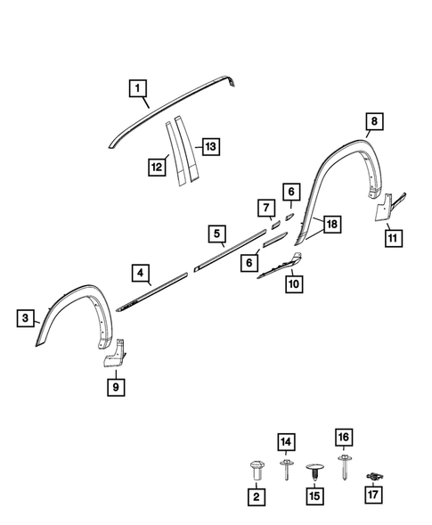 Moldings and Ornamentation for 2019 Ram 1500 | Mopar Factory Parts