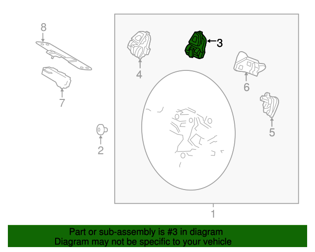 Genuine OEM Ford Part - Switch Assembly Control DA5Z-9C888-CA | Genuine ...