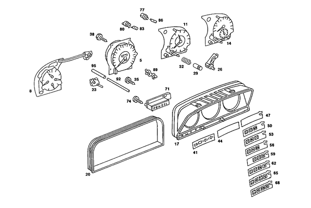 003-540-46-47 - Instrument Cluster 1966-1983 Mercedes-Benz | Mercedes ...
