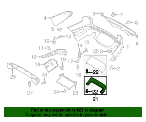 2016-2017 Land Rover Range Rover Sport Bumper Cover Spacer Panel ...
