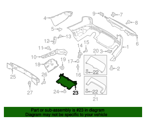 Genuine OEM Under-Body Shield Part# LR045191 Fits 2014-2022 Land Rover ...