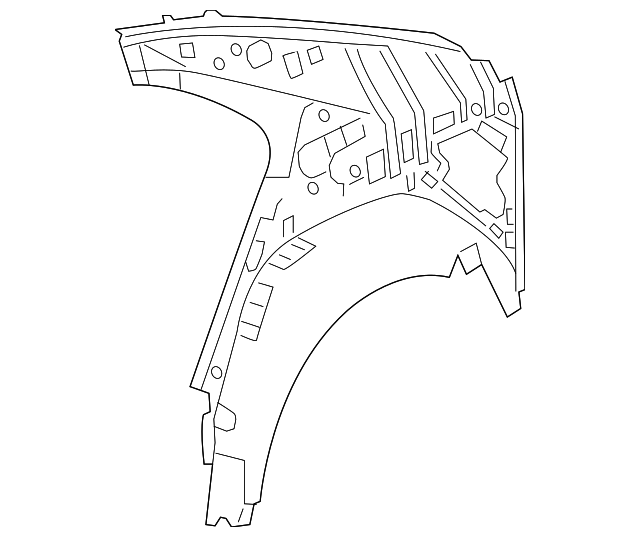 2013-2016 Chevrolet Passenger Side Body Side Inner Panel 22902683 GM ...