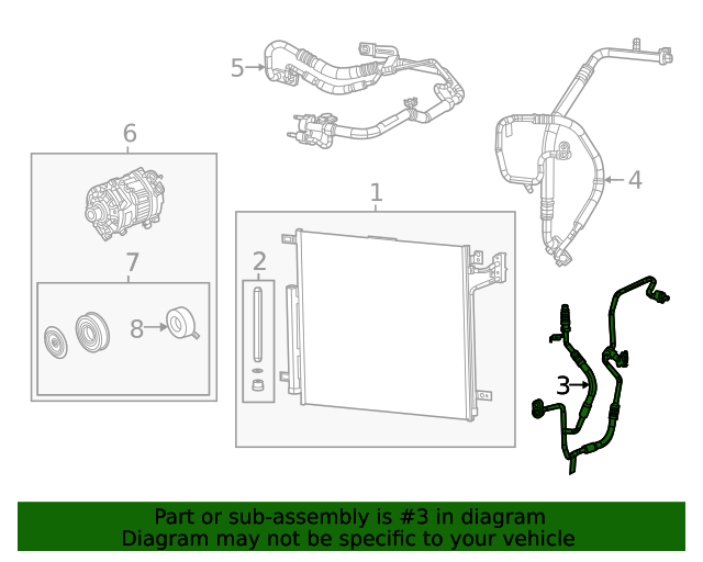 2021-2023 Jeep Liquid Line 68381216ac | TascaParts.com