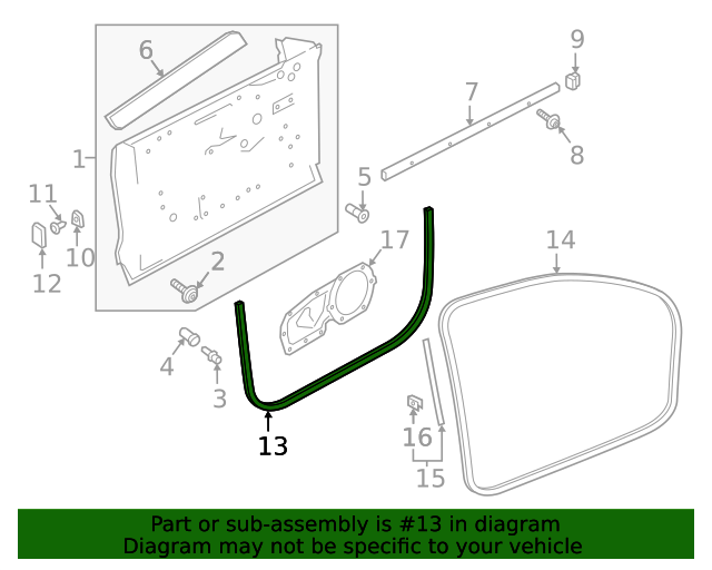 4M8-837-911 - Door Seal 2019-2023 Audi | AutoNationParts.com