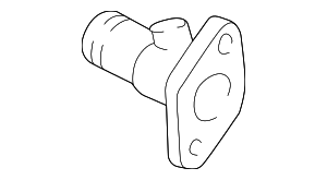 Genuine Toyota Engine Coolant Outlet Flange part# 16331-0W010 for 1994 ...