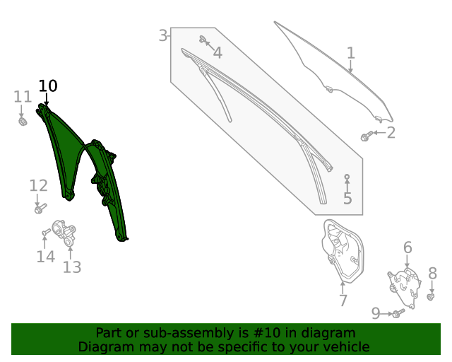 DGH9-59-590 - Window Regulator - 2020 Mazda CX-30 | Werner Mazda Parts