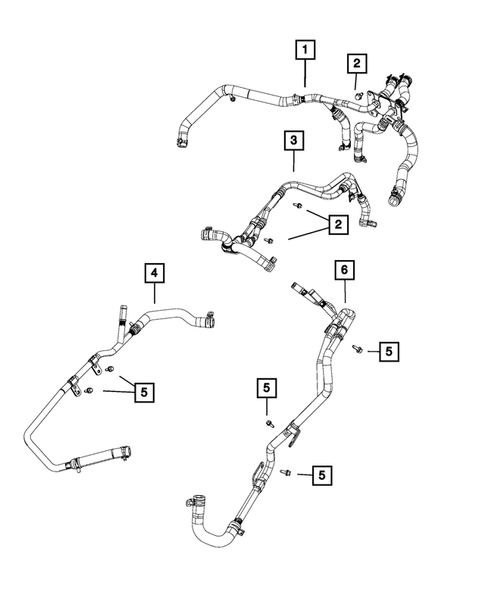 Air Conditioner and Heater Plumbing for 2017 Dodge Durango | A Mopar Store