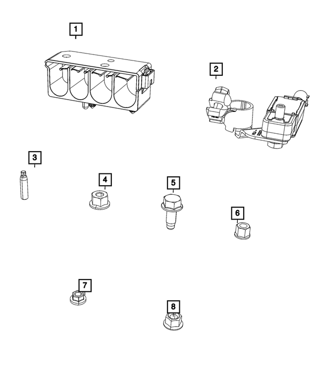2012-2025 Mopar Hex Flange Nut 6509527AA | Mopar eStore