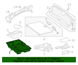 2017-2019 Mercedes-Benz Spare Housing 253-690-06-03-9F08 | MB OEM Parts