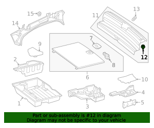 000-991-98-98 - Lift-Gate Trim Scuff Plate Clip 2016-2022 Mercedes-Benz ...