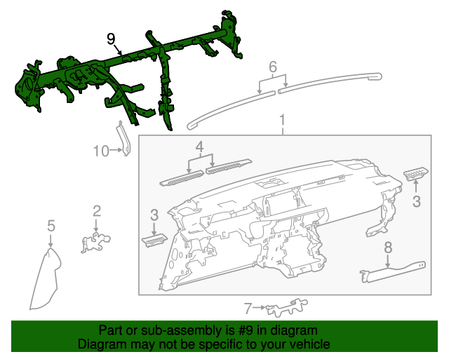 2014-2017 Lexus Reinforced Beam 55330-53320 | OEM Parts Online
