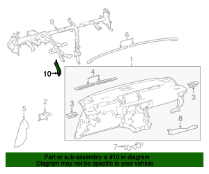 2014-2021 Lexus Reinforced Beam Brace 55352-53080 | OEM Parts Online