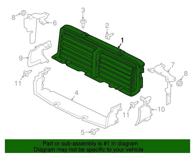 2016-2023 Jaguar Radiator Shutter Assembly T2H41245 | JaguarParts.com