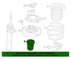 Genuine BMW 31-33-6-860-753 | Strut Bumper | FREE Shipping on Most ...