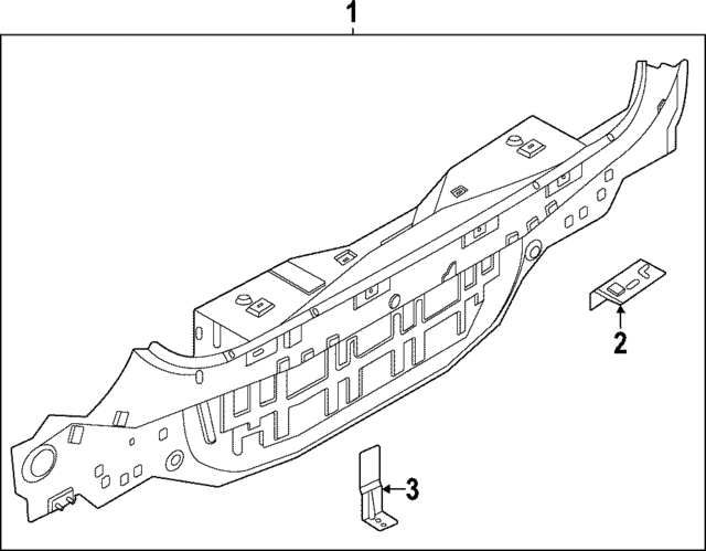 2023-2024 Nissan ARIYA Rear Body Panel Lower Bracket 75565-5MP0A ...