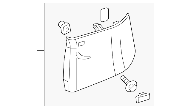 2015-2020 GM Upper Quarter Trim 23229789 | GMPartsDirect.com