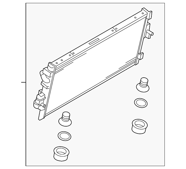 2011-2016 Ford Auxiliary Radiator BC3Z-8005-M | OEM Parts Online