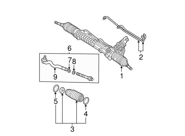 Genuine BMW 32-10-6-777-504 | Tie Rod Assembly | FREE Shipping on Most ...