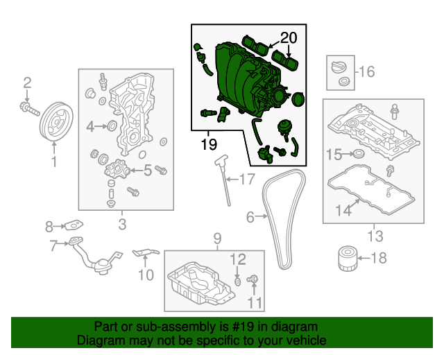 28310-2E000 - Intake Manifold - 2014-2017 Hyundai | World OEM Parts Hyundai