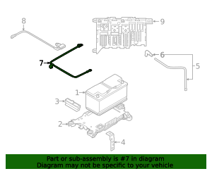 Genuine BMW 12-42-8-602-973 | Positive Cable | FREE Shipping on Most ...