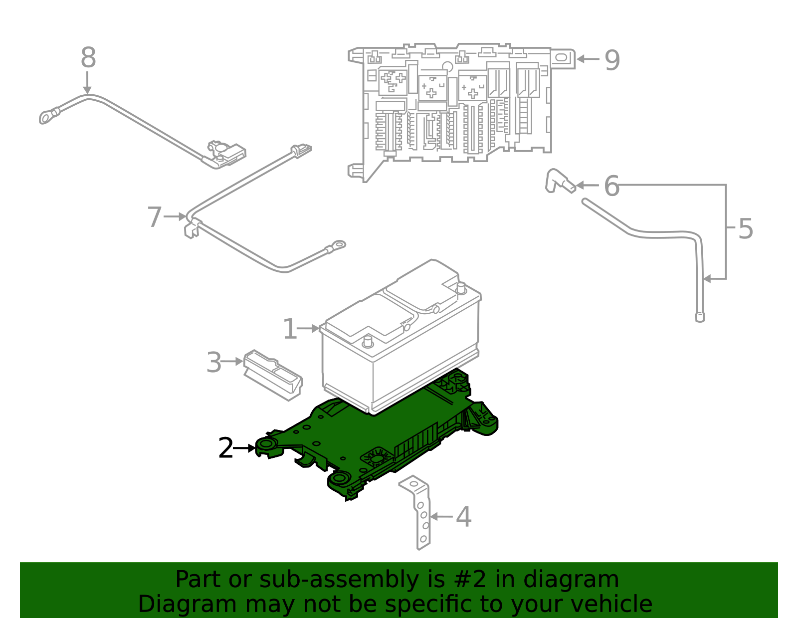 Genuine BMW 61-21-7-641-797 | Battery Tray | FREE Shipping on Most ...