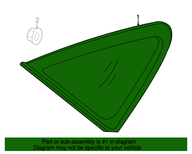 2010-2011 Hyundai Tucson Quarter Glass 87820-2S000 | OEM Parts Online