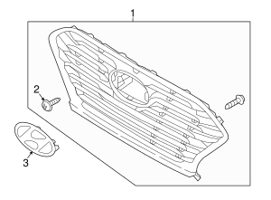 2018-2019 Hyundai Sonata Grille Assembly 86350-C2AA0 | OEM Parts Online