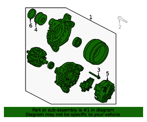 2020-2025 Hyundai Alternator 37300-2M417 | OEM Parts Online