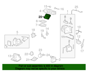 2004-2021 Ford Heater Core LC2Z-18478-A | Blue Springs Ford Parts