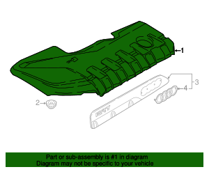 07K-103-925-G - Engine Cover 2018-2024 Audi | Audi OEM Parts